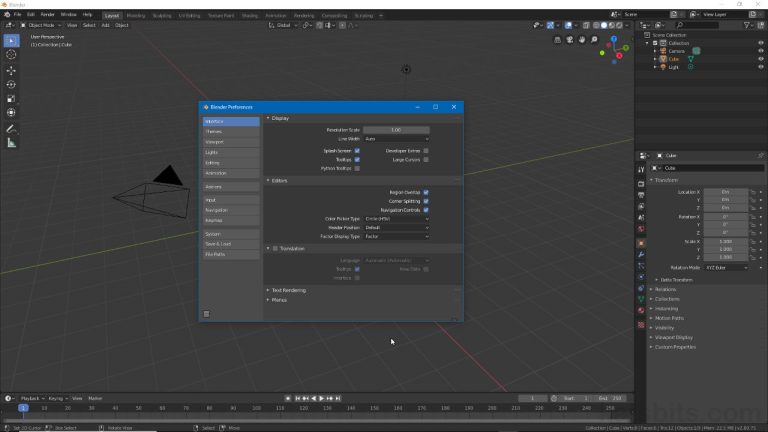 Where is User Preferences? – Blender Knowledgebase