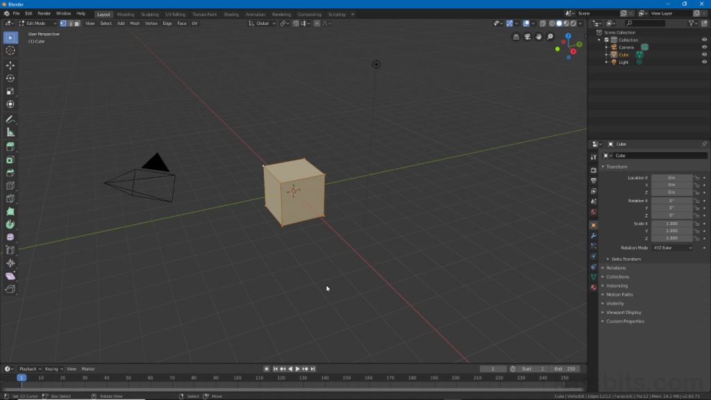Edit Mode Basics – Blender Knowledgebase