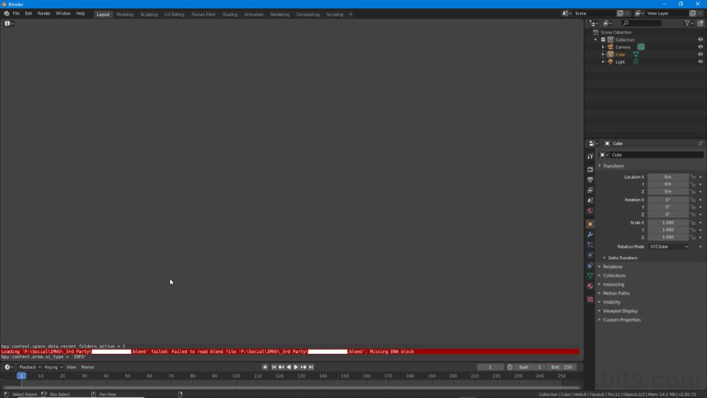 Missing DNA Block – Blender Knowledgebase