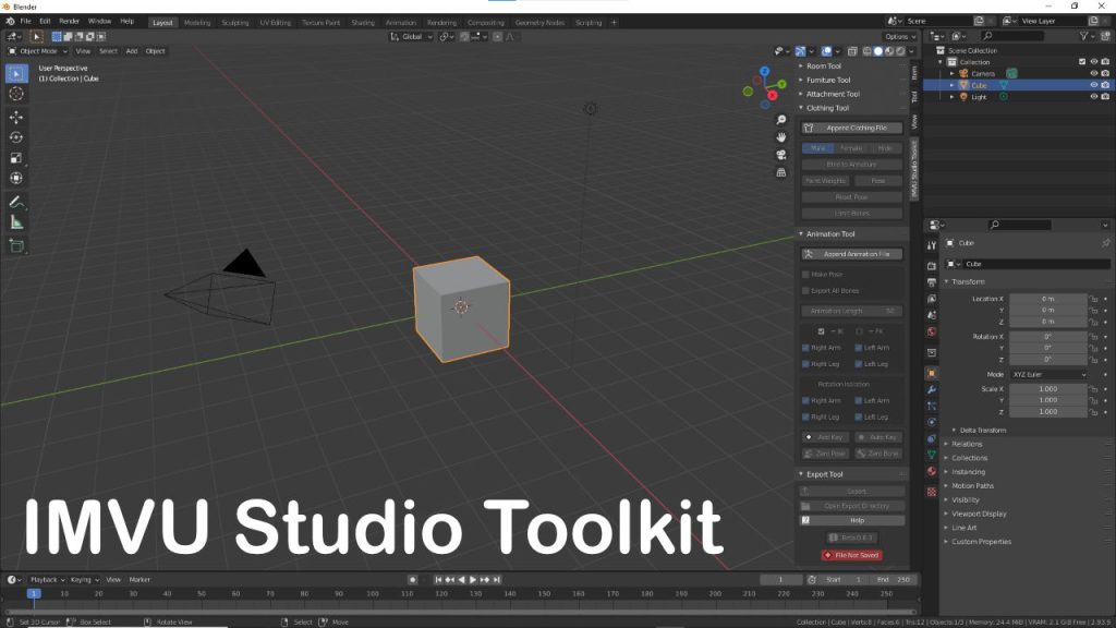 IMVU Studio Toolkit – Blender Knowledgebase