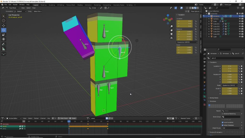 Make A Minecraft Character In Blender Blender Knowledgebase
