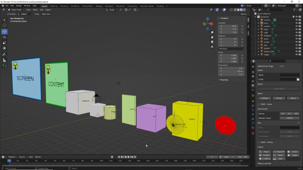 Nowhere Entities & Adding Interaction – Blender Knowledgebase