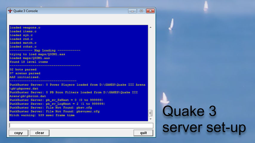 Quake III Multiplayer Server Setup – KatsBits.com (legacy) Quake III Multiplayer Server Setup – KatsBits.com (legacy)