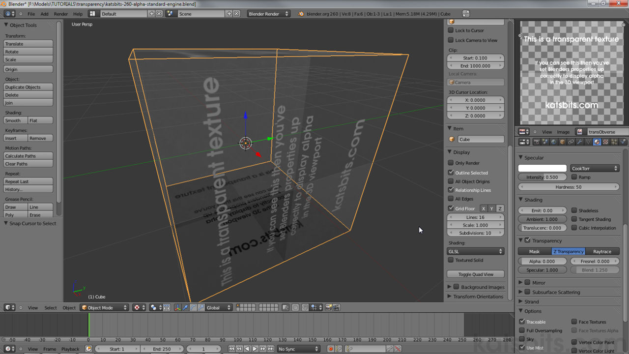 Transparency In Blender VIDEO KatsBits legacy 