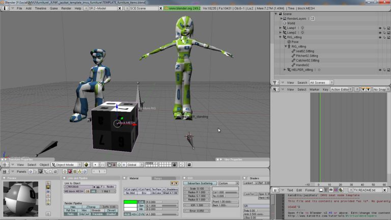 Making Simple IMVU Furniture Items in Blender 2.49 [VIDEO] – KatsBits.com (legacy)